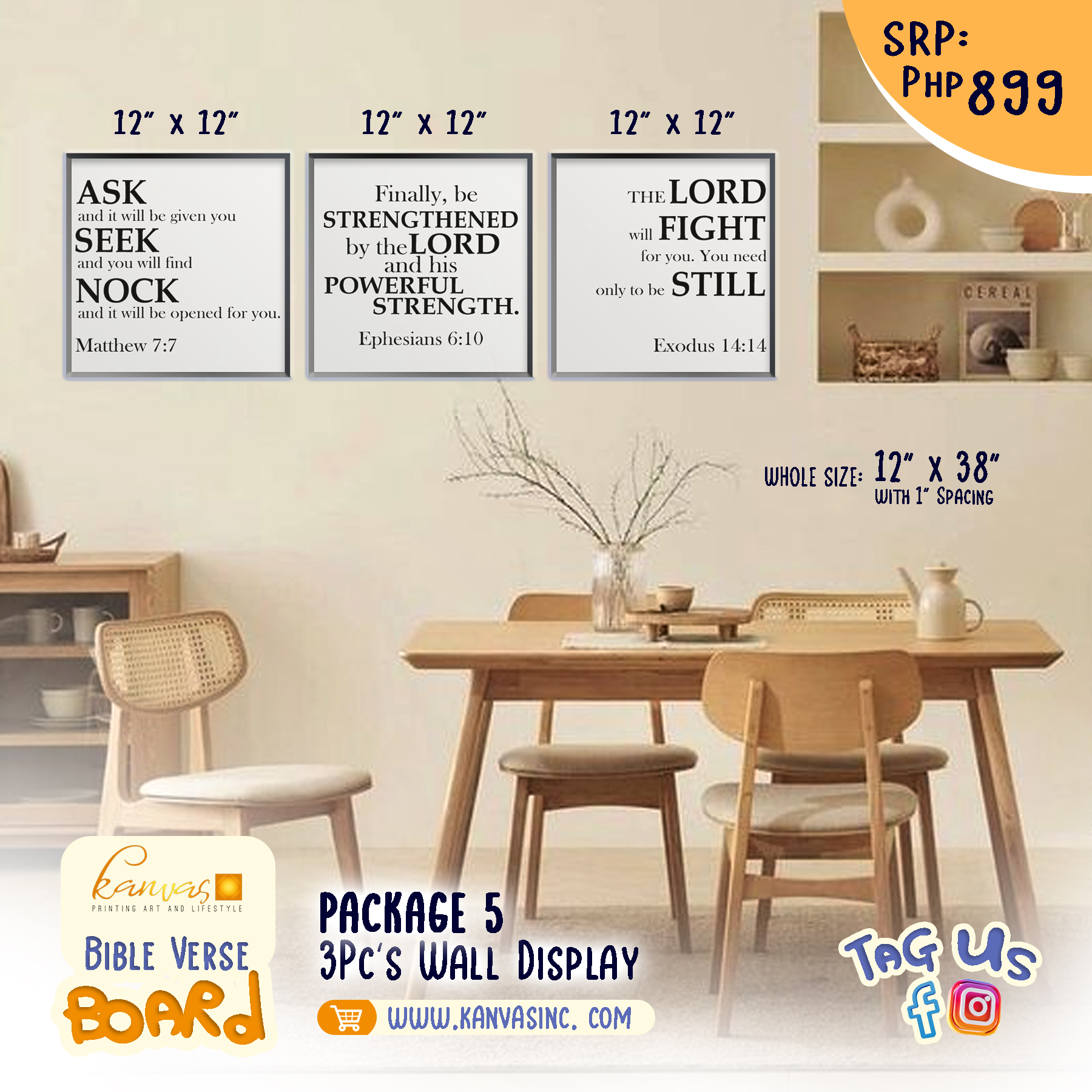 Custom Bible Verses Board Package 5 - Kanvas Inc.